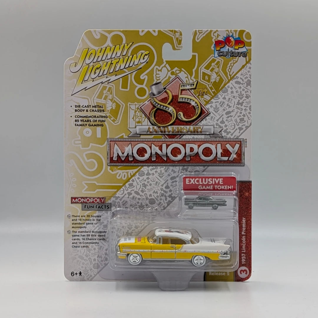JOHNNY LIGHTNING 1957 LINCOLN PREMIER & EXCLUSIVE MONOPOLY TOKEN ...